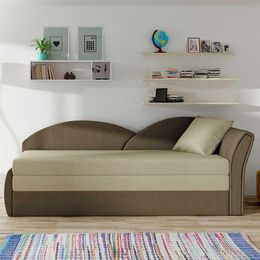 Pharao24.de Funktionssofa Schlafsofa in modernem Design mit Bettkasten