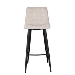 Pharao24.de Barhocker in Beige aufwendigen Steppungen (2er Set)