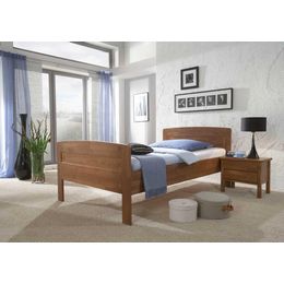 Pharao24.de Einzelbett aus Holz mit Komforth&ouml;he