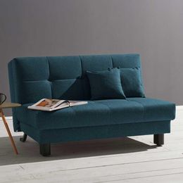 Pharao24.de Schlafsofa in Petrol modern