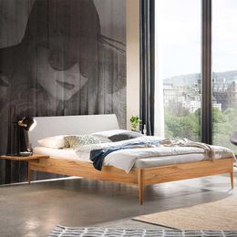 Pharao24.de Bett Wildbuche Holz Natur ge&ouml;lt 146 cm breit 217 cm tief