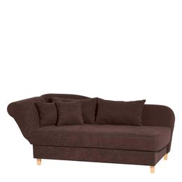 Pharao24.de Chaiselongue mit Bettkasten Braun