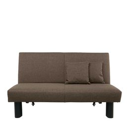 Pharao24.de Faltsofa Beigegrau modern Made in Germany Untergestell aus Metall