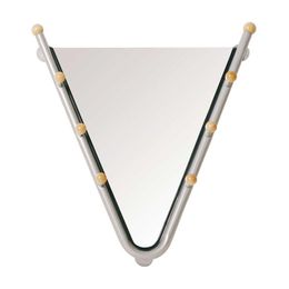 Pharao24.de Wandspiegel mit Haken Stahl
