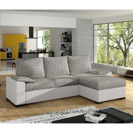 Pharao24.de Ecksofa Sofaecke mit Schlaffunktion und Schaumstoffpolsterung