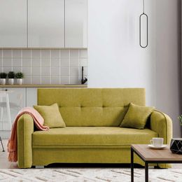 Pharao24.de Schlafsofa 2er Schlafsofa mit Schlaffunktion und Armlehnen