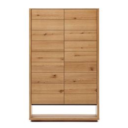 Pharao24.de Halbhoher Wohnzimmerschrank in Eichefarben Skandi Design