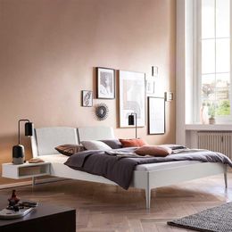 Pharao24.de Massivholz Bett Buche in Weiss lackiert 160x200 cm 180x200 cm