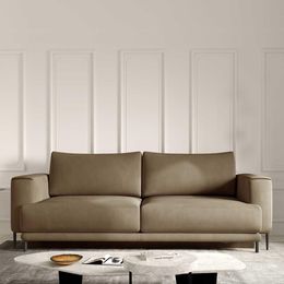 Pharao24.de Sofa Dreisitzer in Beige aus Velours