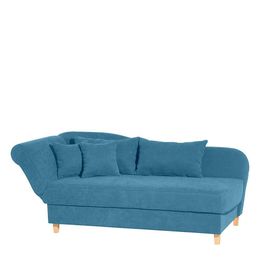 Pharao24.de Chaiselongue in Petrol Velours