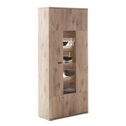 Pharao24.de Vitrine Holzoptik Wildeiche 90 cm breit modernem Design