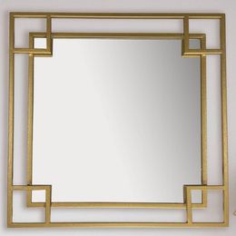 Pharao24.de Wandspiegel Flurspiegel in Goldfarben mit Metallrahmen