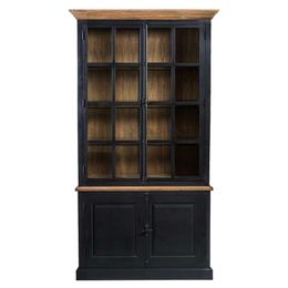 Pharao24.de Schrank Vitrine 4 türig 130 cm breit 230 hoch