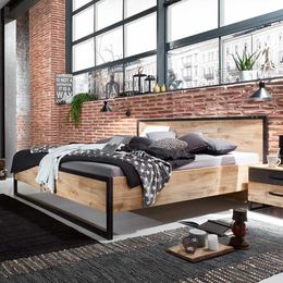 Pharao24.de Doppel Bett im Industriestil Made in Germany 94 cm Kopfteil
