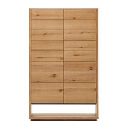 Pharao24.de Halbhoher Wohnzimmerschrank in Eichefarben Skandi Design