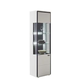 Pharao24.de Esszimmervitrinenschrank weiss in modernem Design 199 cm hoch