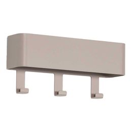 Pharao24.de Design Metall Wandhaken modern in Taupe pulverbeschichtet
