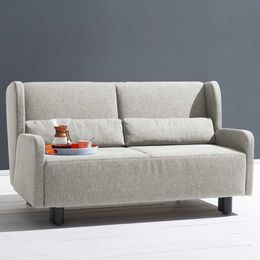 Pharao24.de Schlafsofa in Beige Webstoff Made in Germany