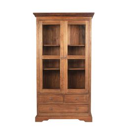 Pharao24.de Massivholz Vitrine aus Teak online kaufen