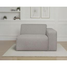 Sofaelement OTTO HOME "Koa, Sofamodul, passend zur Serie KOA", grau (warm grau), B:114cm H:73cm T:98cm, 62% Polypropylen, 32% Polyester, Polsterelemente, in Webstoff, weicher Lounge-Sitzkomfort