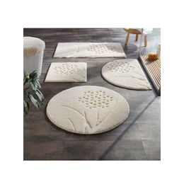 Badematte Grund Gr. 1, beige (ecru), rechteckig (45cm x 50cm ), 1 Stk., Badematten, Badematte