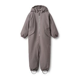 Jumpsuit Wheat "Wheat Snowsuit Laffa", Kinder, Gr. 98, lila stone, 100% Recycled Polyamide/Nylon, unifarben, normal, Overalls Jumpsuit
