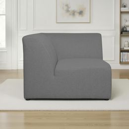 Sofa-Eckelement OTTO HOME "Koa, Sofamodul, passend zur Serie KOA", grau, B:98cm H:73cm T:98cm, 62% Polypropylen, 32% Polyester, Polsterelemente, in Webstoff, weicher Lounge-Sitzkomfort