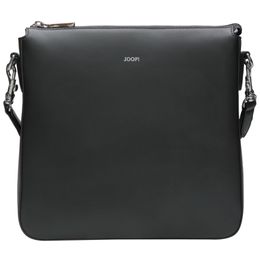 JOOP! Umhängetasche JOOP "sofisticato 1.0 jasmina shoulderbag mvz", Damen, Gr. B/H/T: 27cm x 25cm x 6cm, schwarz, Leder, Taschen Umhängetasche, Schultertasche Tasche Damen Handtasche Damen