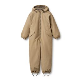 Jumpsuit Wheat "Wheat Snowsuit Laffa", Kinder, Gr. 98, walnut, 100% Recycled Polyamide/Nylon, unifarben, normal, Overalls Jumpsuit