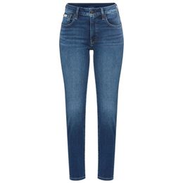 Skinny-fit-Jeans Calvin Klein Jeans "MID RISE SKINNY", Damen, Gr. 29, L&auml;nge 32, midtown blau, Denim/Jeans, Obermaterial: 80% Baumwolle, 12% Polyester, 6% Elastomultiester, 2% Elasthan, skinny fit lang, Jeans, Mit G&uuml;rtelschlaufen