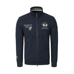 La Martina Sweatjacke ' MBF304 ' Herren Gr&ouml;&szlig;e M dunkelblau / wei&szlig;