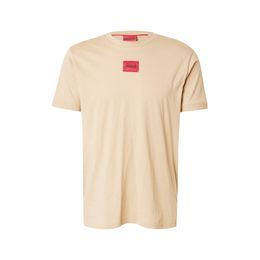 Hugo T-Shirt 'Diragolino212' Herren Gr&ouml;&szlig;e S sand / knallrot / schwarz