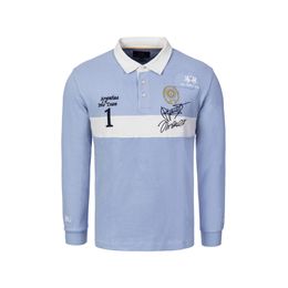 La Martina Shirt Herren Gr&ouml;&szlig;e M hellblau / wei&szlig;