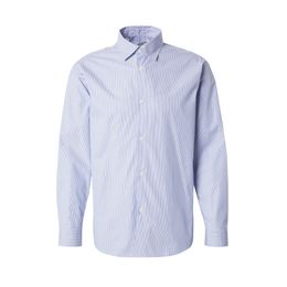 Selected Button Up Shirt 'SLHBARRON' male size S Navy / Light blue