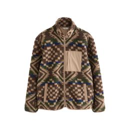 next Fleece Jacket male size M Light brown / Dark brown