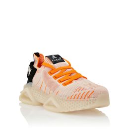 Philipp Plein Sneaker Herren Gr&ouml;&szlig;e 47 beige / orange / schwarz / wei&szlig;