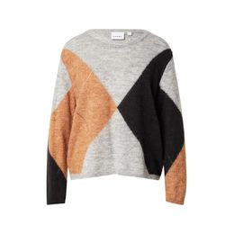 comma, COMMA Pullover Damen Gr&ouml;&szlig;e XS graumeliert / orangemeliert / schwarz