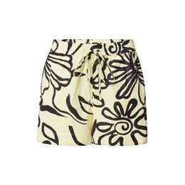 Topshop Shorts Damen Gr&ouml;&szlig;e 38/40 hellgelb / schwarz