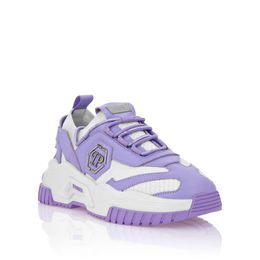 Philipp Plein Sneaker 'Predator' Herren Gr&ouml;&szlig;e 37 grau / lila / wei&szlig; Sommerschuhe