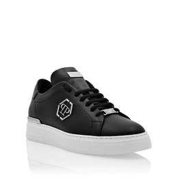 Philipp Plein Sneaker 'Hexagon' Herren Gr&ouml;&szlig;e 38 schwarz / silber