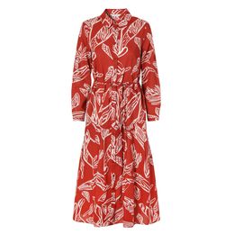 TATUUM Kleid 'Rudia' Damen Gr&ouml;&szlig;e 36 dunkelorange / wei&szlig; Sommerkleid