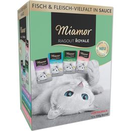 Miamor Ragout Royale in Sauce Multipack Katzen-Nassfutter ohne Farbstoffe 12x100g