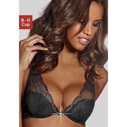 Lascana Triangel-BH schwarz Gr. 80C. Mit B&uuml;gel