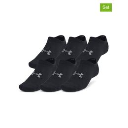 Under Armour 6er-Set: Trainingssocken "Essential No Show" in Schwarz - 14% | Größe XL | Damen-outdoor-ausruestung