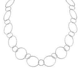 Celesta Collierkettchen wei&szlig; 85 cm Halskette im angesagten, diamantierten Design