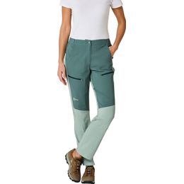 Damen Outdoorhose mit Reißverschluss am Saum jade Größe 38