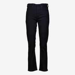 Levi's Schwarze Straight Slim Fit Jeans mit hohem Bund