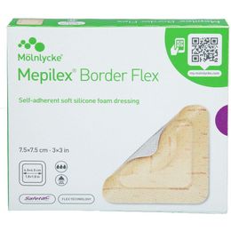 Mepilex Border Flex Schaumverb.haft.7,5x7,5 cm 5 St