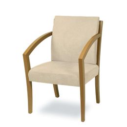 Home Affaire Esszimmerstuhl »G98 George Armlehnstuhl, Sessel, Loungesessel, Stuhl, Made in Italy« () 1 Stk. beige + natur 100% Polyester