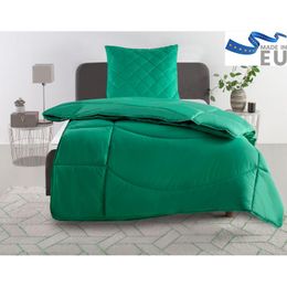 my home Steppbett + Kopfkissen &raquo;Microlux, Bettdecke 135x200 cm, 155x220 cm&laquo; Set mit Kissen 40x80 cm, 80x80 cm, Sommer, Herbst, Winter in 4 Farben...